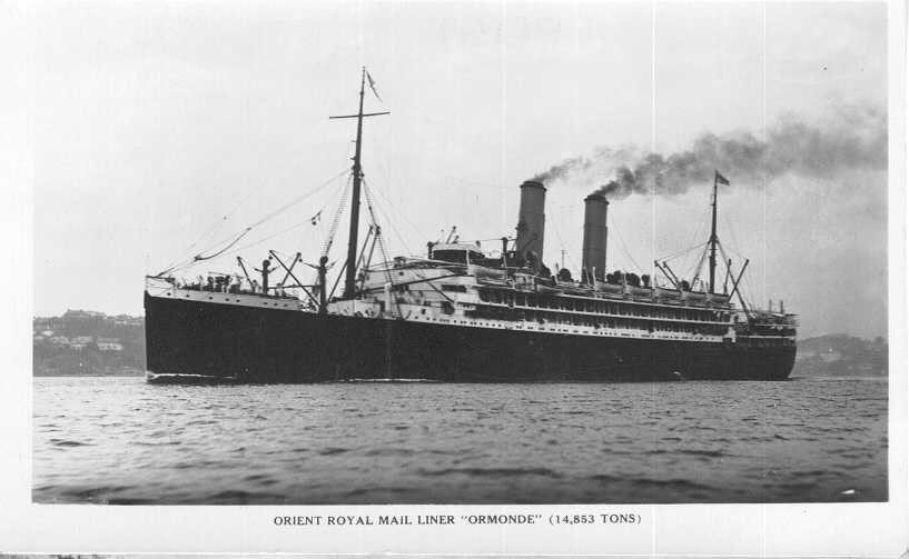 ORMONDE | Passengers in History